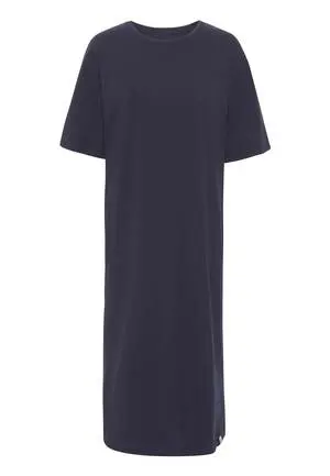 Women's Dark Blue Shirts Dresses