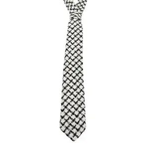 NANDANIE Textured Houndstooth Tie