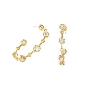 SHABELLA NYC Luxe Hoop Earrings - Gold