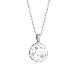 SPERO LONDON Celestial Diamond Pendant Necklace - Silver
