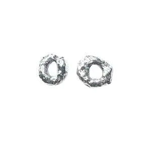 OOLO LONDON Rugged Charcoal Cast Front Hoops - Silver