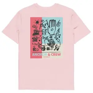 ANCHOR & CREW Cotton One Moon Safari Editions Organic T-shirt - Pink