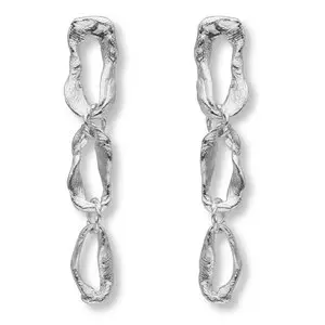 EVA REMENYI Vacation Long Chain Earrings - Silver