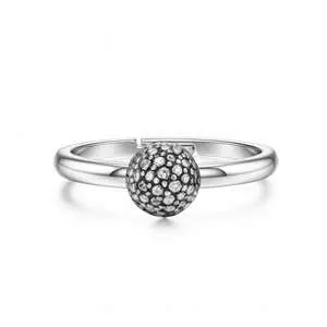 UNALOE Sterling Adjustable Ball Ring - Silver