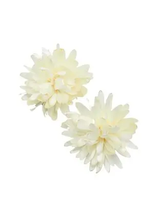 SITA NEVADO Petunia Flower Earrings - White