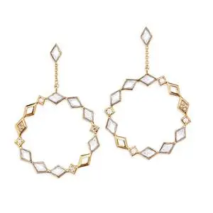 Grossé Crystal Statement Drop And Stud Earrings - Gold