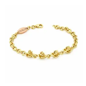 UNALOE Alba Floral Rose Vermeil Bracelet - Gold