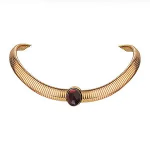 RETRO CHIC Ancient Rome Collection Gladiator Necklace - Yellow