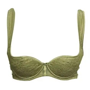 TALLULAH LOVE Tara Balconette Bra In Pistachio A Bridgerton Favourite - Green