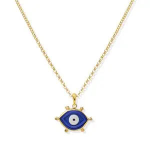 VINTOUCH ITALY Gold-plated Evil Eye Necklace - Blue/gold