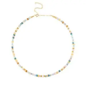 OLIVIA LE Shimmer Beaded Necklace - Pink