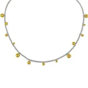 EYECONIC BY SAMAR AJRAM Mixed Metal Chain Necklace - Silver/gold
