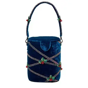 SIMITRI Knotty Or Nice Bucket Bag - Blue/green