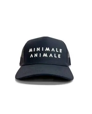 MINIMALE ANIMALE Sun Tease Mesh Trucker Cap With Logo - Black