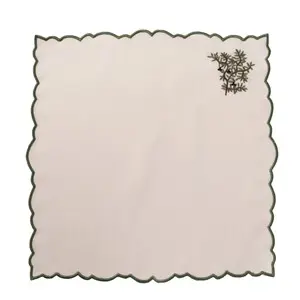 KM HOME COLLECTION Neutrals Olive Tree Cotton Napkin Set - Green
