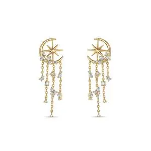 PTERA JEWELRY Starlit Veil Dangle Earrings