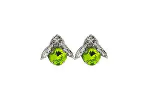 VICKISARGE The Big Bee Clip-on Earrings - Green