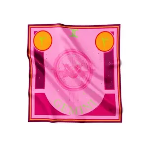 TASH AND LEY Gemini Silk Scarf - Pink