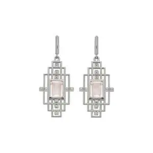 ZOË & MORGAN Pink / Silver Bliss Earrings - Pink/silver