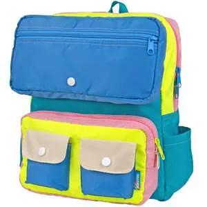 MOKUYOBI Neutrals Faux Roll Top Backpack - Blue