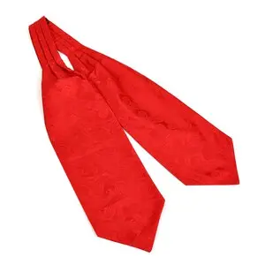 DAVID WEJ Self-tie Paisley Cravat - Red