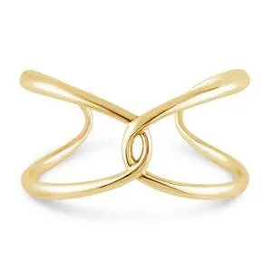 DINNY HALL Twist Gold Open Cuff - Gold/yellow
