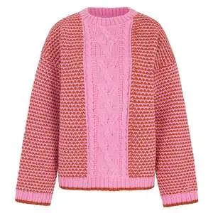 CARA & THE SKY Frankie Cable Crew Neck Jumper
