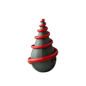 ANATOLIACRAFT Green / Red Green & Red Glass Christmas Tree Sculpture - Green/red