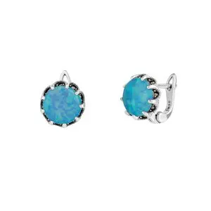 SPERO LONDON Opal Sterling Silver Earrings - Blue