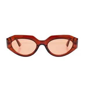 REALITY EYEWEAR Hexagonal Frame Sunglasses - Red