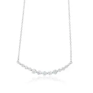 SHYMI Graduated Stone Necklace - Silver