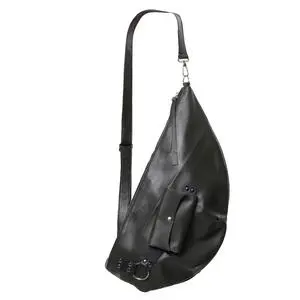 METAMORPHOZA Leather Crossbody Sling Backpack - Green