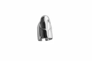 LONDON ATELIER BYPRODUCT Finger Cover Ring With Nail Detail - Silver