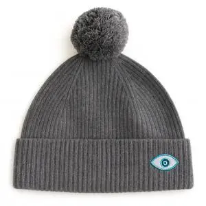 BEIRA Wool & Cashmere Bobble Hat - Grey