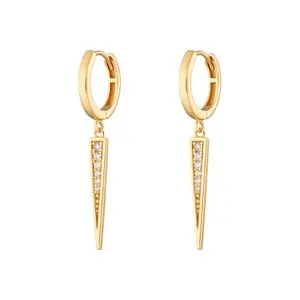 SCREAM PRETTY Spike Hoop Earrings - Gold