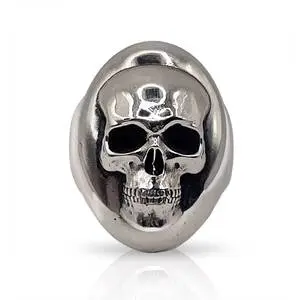 PERRY GARGANO Sterling Skull Ring - Silver