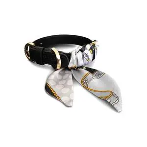 ALECOO Dog Collar With Twilly - Black