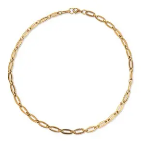 A WEATHERED PENNY Link Chain Necklace - Gold