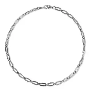 A WEATHERED PENNY Link Chain Necklace - Silver