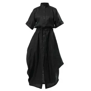 Women's Black Linen