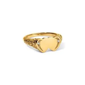 DÉCLARER Victorian Varsity Vermeil Ring - Gold