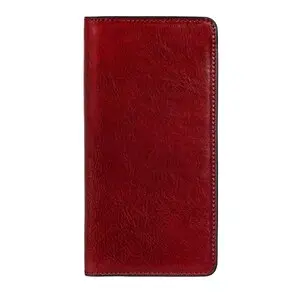 TIME RESISTANCE Leather Coat Wallet In The Periodic Table - Red