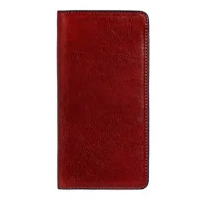 TIME RESISTANCE Leather Coat Wallet In The Periodic Table - Red