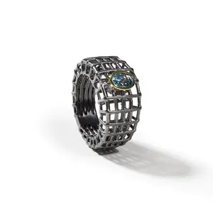 GERMAN KABIRSKI Grotel Ring With Blue Topaz