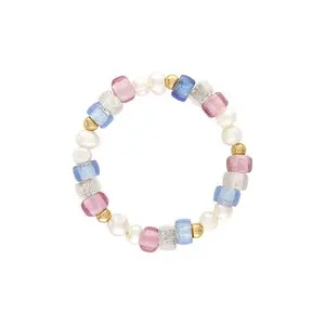 OLIVIA LE Astra Glass Bead Bracelet - Yellow