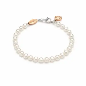 UNALOE Sterling Silver Natural Pearl Bracelet - Silver/white