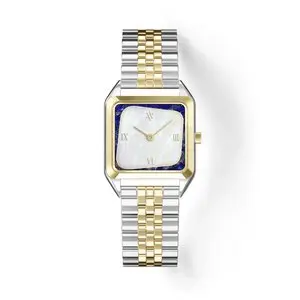 VANNA Geminus Lapis Lazuli And Mother Of Pearl Watch With Gold And Silver Finish Silver/blue/white