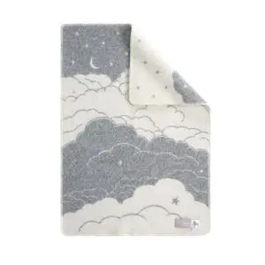 J.J.Textile Clouds Little Wool Blanket - Grey