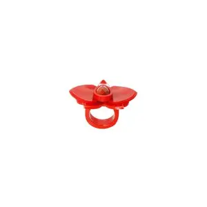 GISSA BICALHO Orchid Acrylic Ring Red