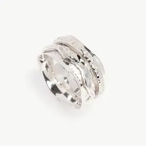 CHARLOTTE'S WEB JEWELLERY Aura Zen Spinning Ring - Silver